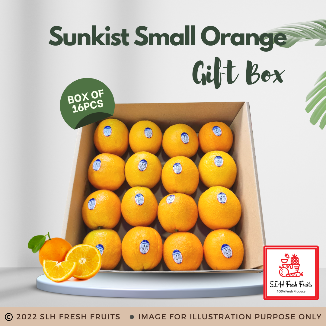 SLH Sunkist Small Orange Gift Box (Box of 16pcs) – SLH FRESH FRUITS